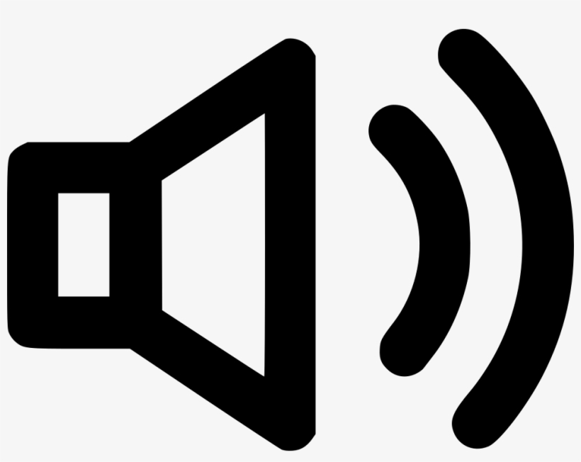 Png File - Audio On Icon White - 980x732 PNG Download - PNGkit