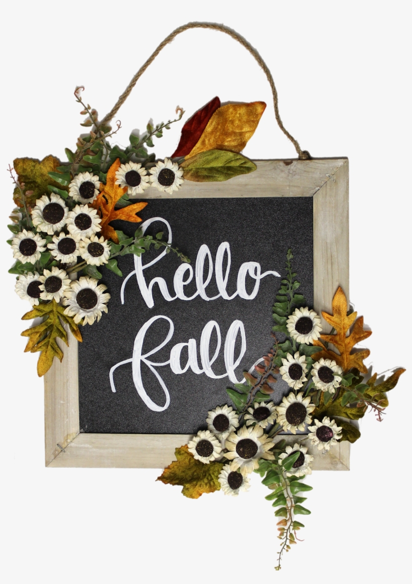 Diy Fall Chalkboard Sign - Picture Frame - 1279x1600 PNG Download - PNGkit