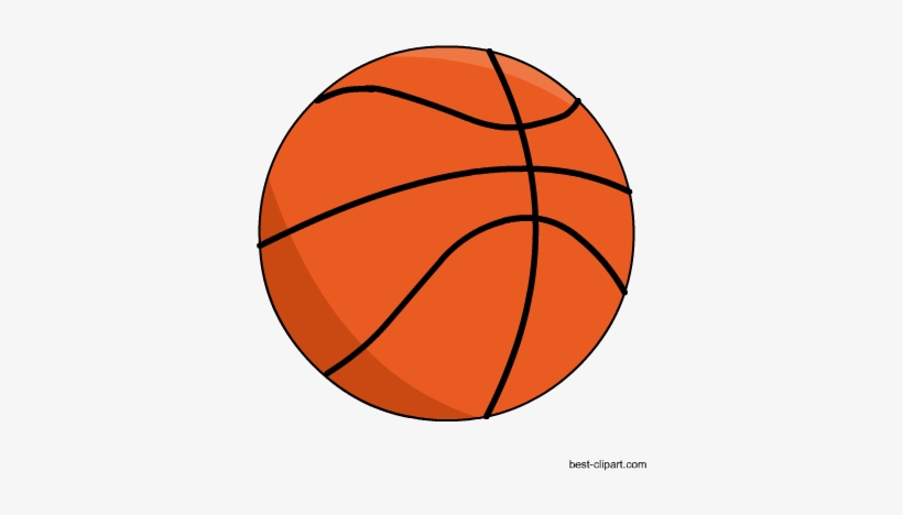 Half Basketball Clipart