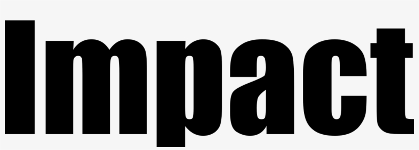 Download Transparent File - Impact Font - Svg - Impact Font - PNGkit