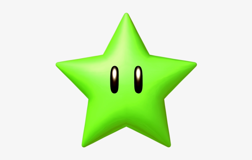Green Star Smw3d - Mario Kart Super Star - 484x484 PNG Download - PNGkit