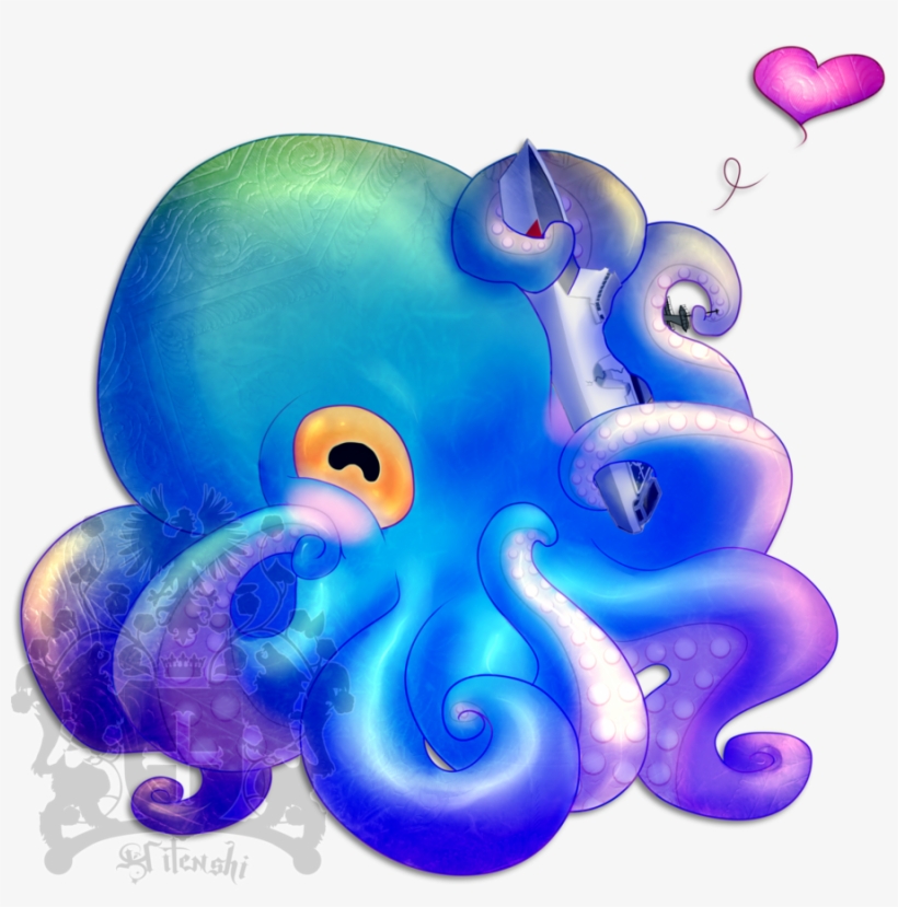 Image Free Library Drawing Octopus Chibi - Notebook - 900x866 PNG ...