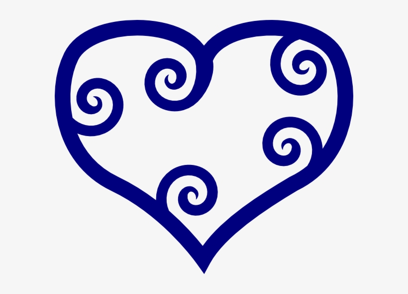 Blue Heart Svg Clip Arts 600 X 510 Px - 600x510 PNG Download - PNGkit