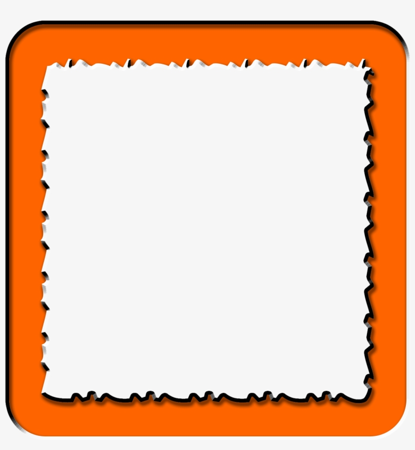 Orange Frames Cliparts - Orange Frame Png - 1384x1436 PNG Download - PNGkit