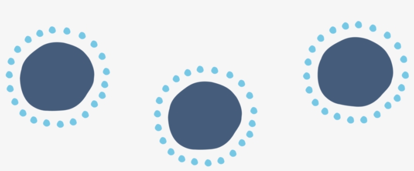 Little Blue Dots Surround Pattern Pattern-01 - Pattern - 1000x417 PNG ...