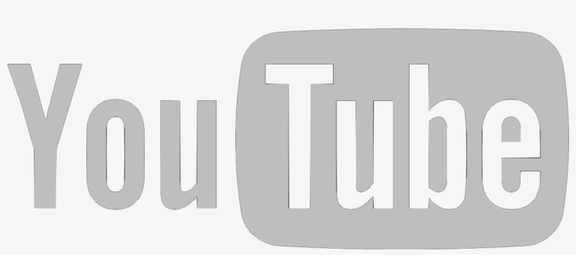 Buy Youtube Comments - Youtube Logo Gray Png - 1299x528 PNG Download ...