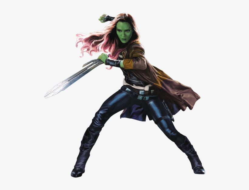 2 Render - Gotg Vol 2 Gamora - 574x593 PNG Download - PNGkit