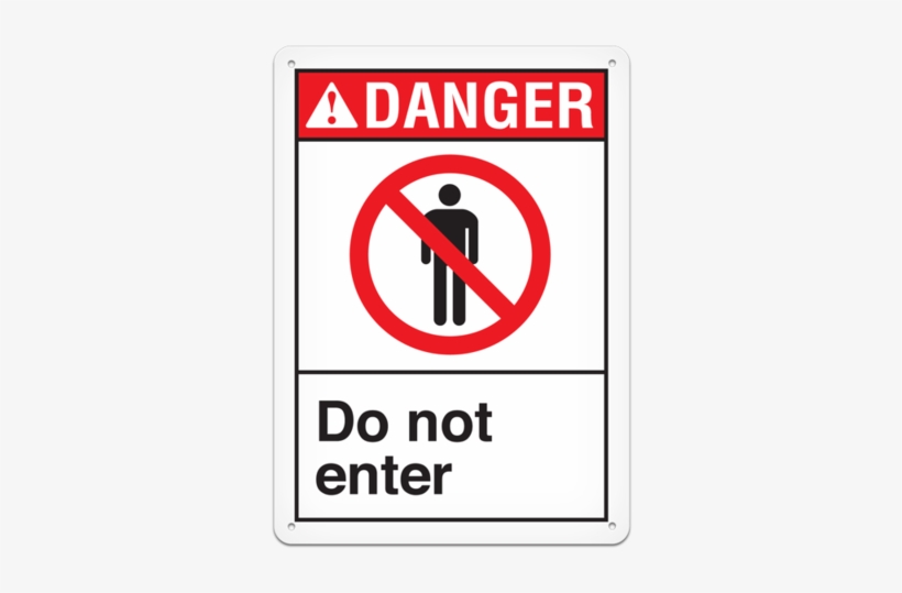 Ansi Danger Safety Sign - Do Not Use Compressed Air For Cleaning ...
