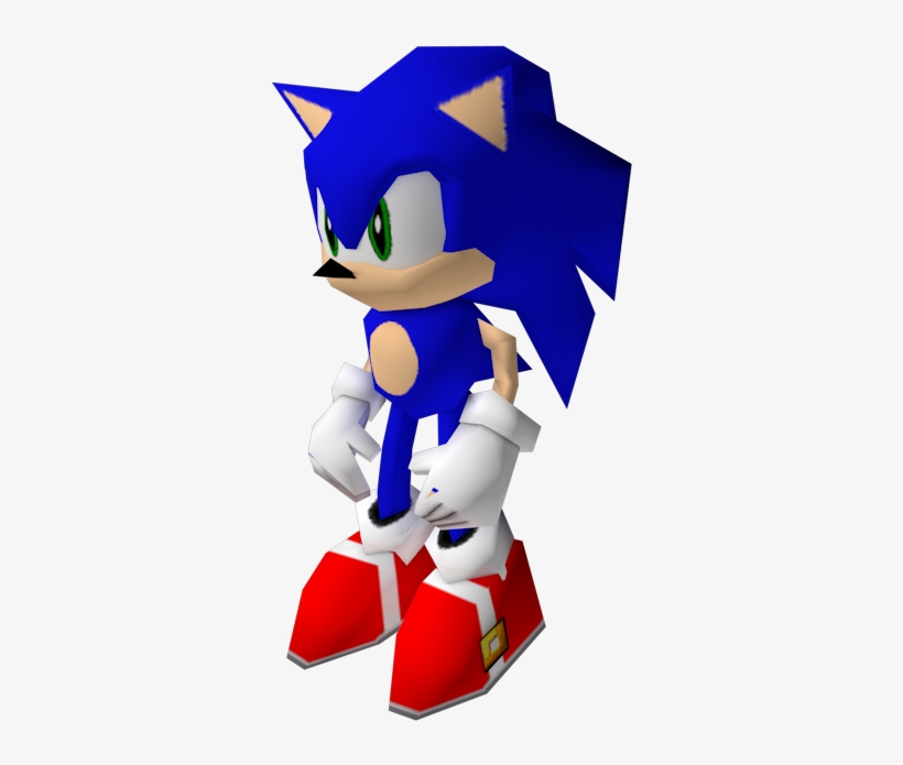 Download Zip Archive - Sonic Shuffle Sonic Model - 750x650 PNG Download ...