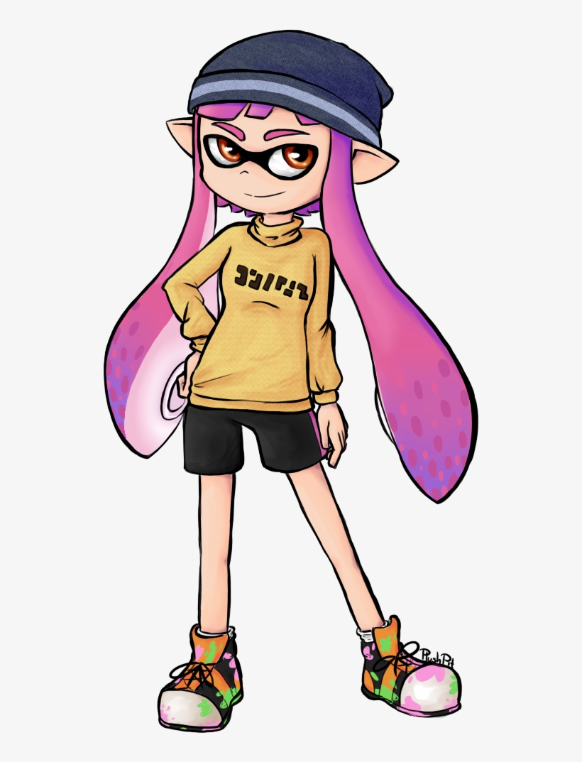 Inkling Girl By Plushpit On Deviantart - Pink Inkling Girl Art ...