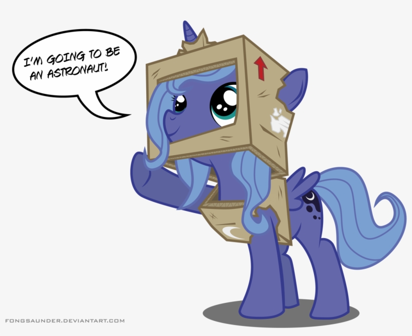 Fanmade Young Luna Astronaut - Mlp Princess Luna Cute - 1600x1236 PNG ...