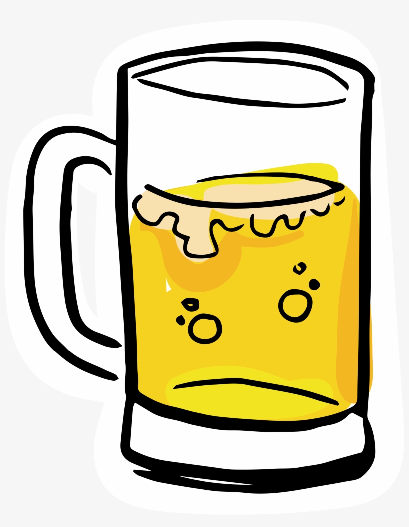 Png Transparent Library Glassware Drawing Clip Art - Beer Glass Drawing ...