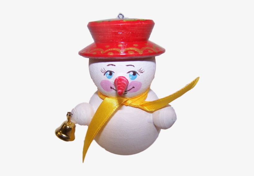 Snowman With Bell & Yellow Ribbon - Clown - 480x502 PNG Download - PNGkit