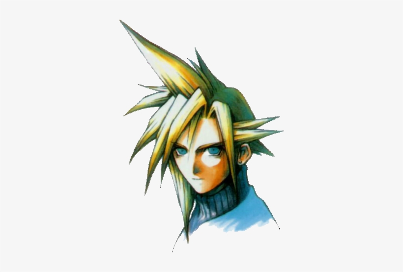 Cloud Strife Portrait Ffvii - Cloud Strife Emo - 336x474 PNG Download ...