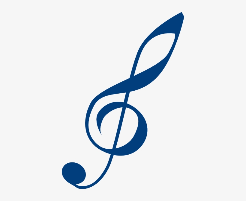 Blue Treble Clef Png