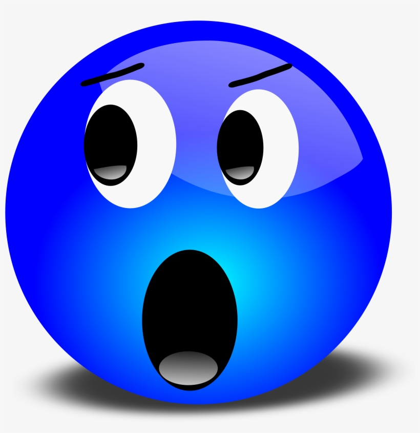 Free 3d Yelling Smiley Face - Blue Smiley Face - 3200x3134 PNG Download ...