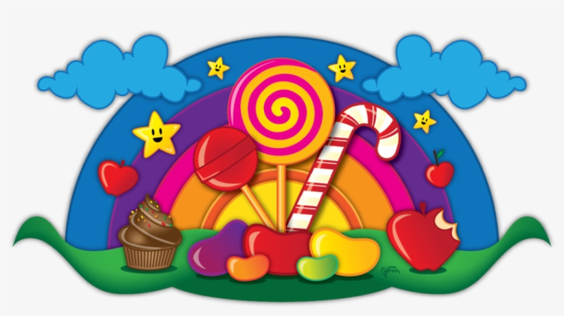 Candyland Candy Png - Candy Land Png - 900x458 PNG Download - PNGkit