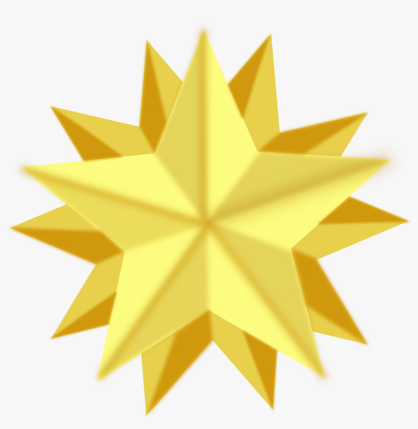 Gold Star Png - Shining Gold Star Clipart - 600x588 PNG Download - PNGkit