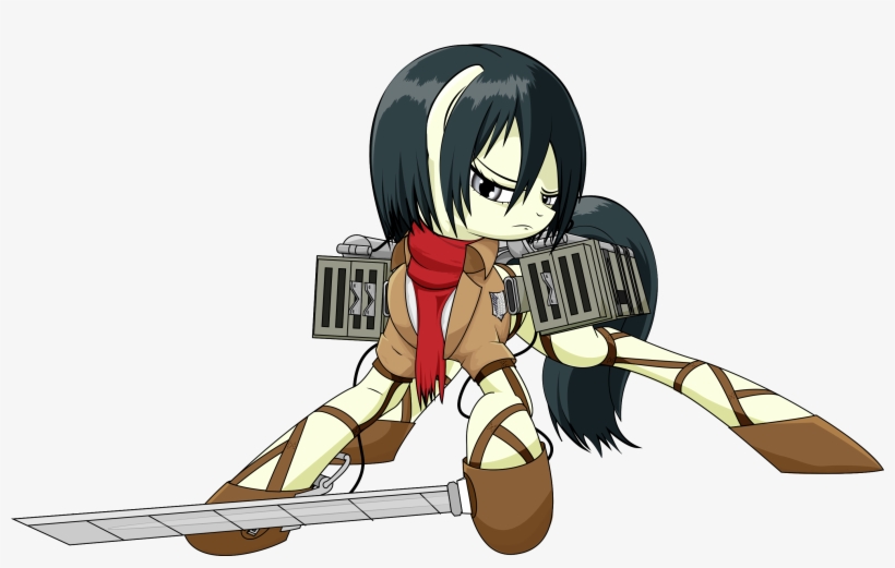 Parallaxmlp, Attack On Titan, Mikasa Ackerman, Ponified, - Sasha Aot ...