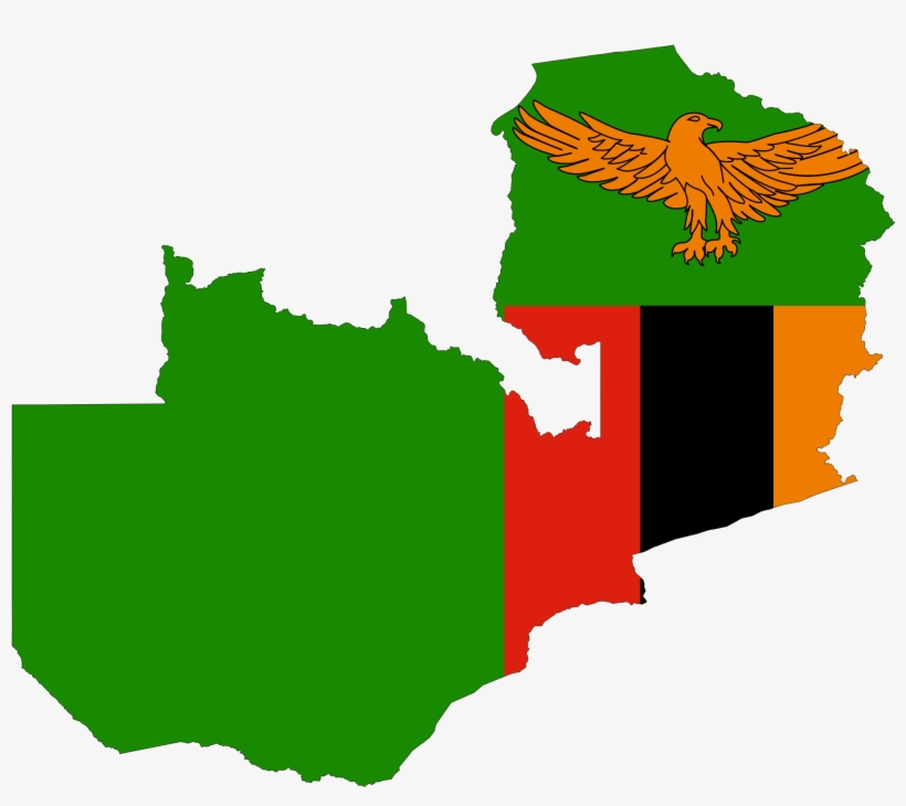 Zambia Flag Map - 2048x1725 PNG Download - PNGkit