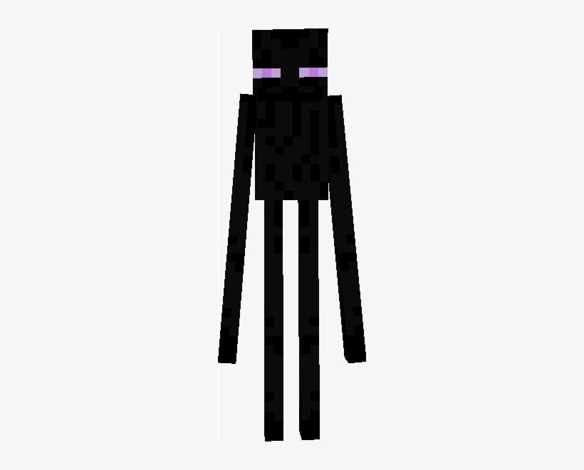 Download Transparent Front View Of Enderman - Minecraft Enderman Front - PNGkit