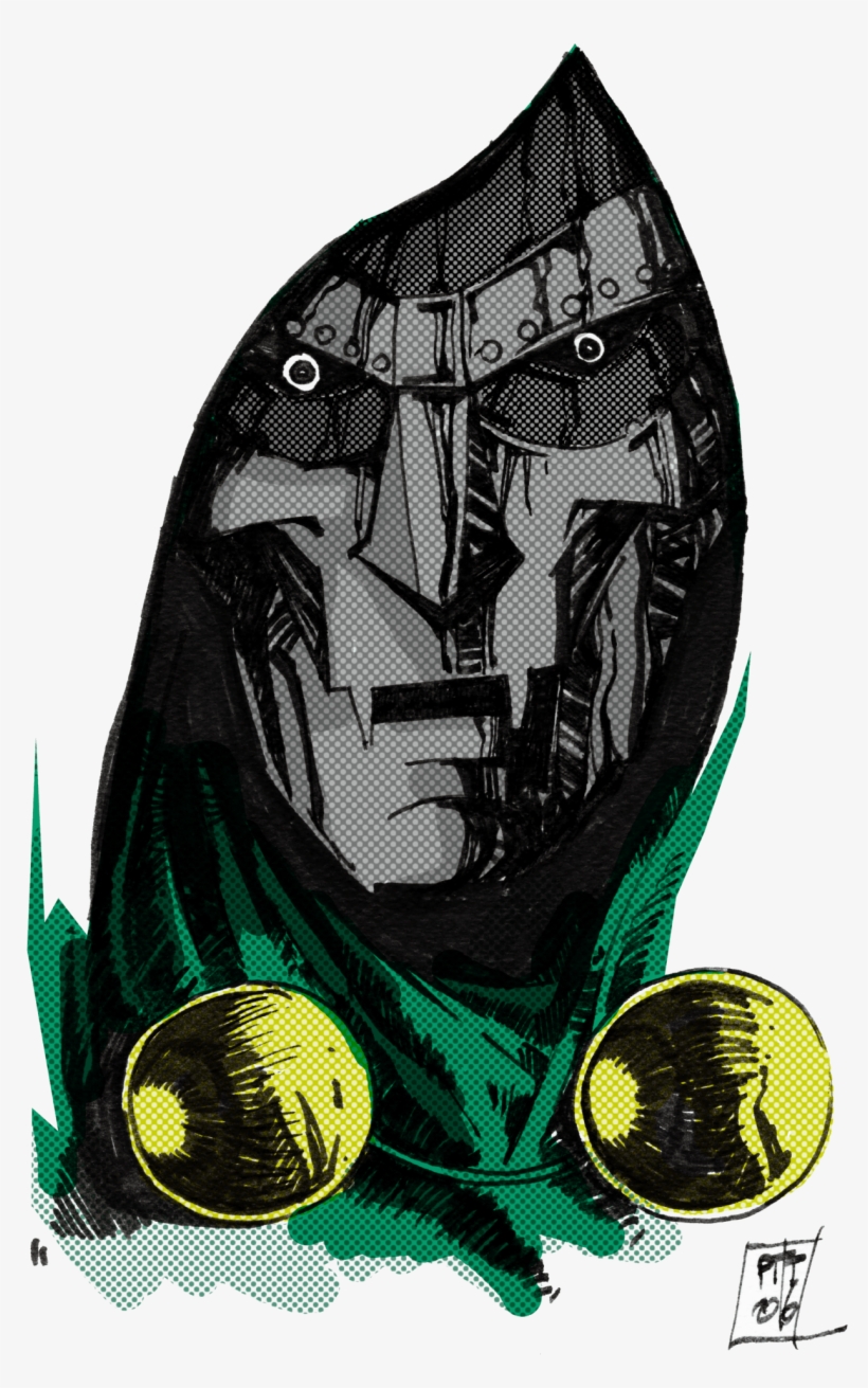 Dr - Doom - Illustration - 1269x2048 PNG Download - PNGkit