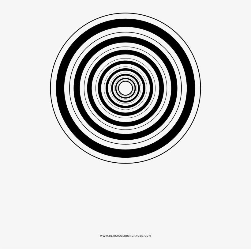 Concentric Circles Coloring Page - Circle - 1000x1000 PNG Download - PNGkit