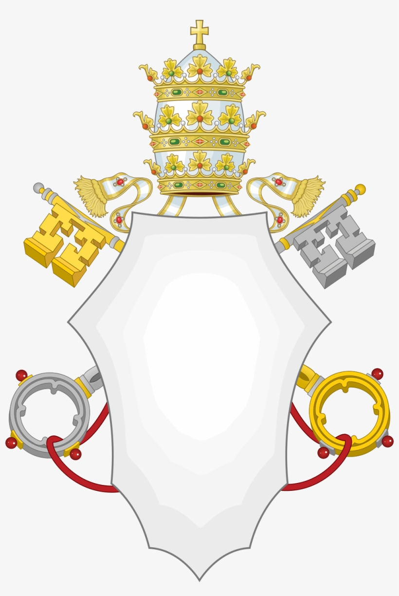 Papal Coat Of Arms Template - Papal Coat Of Arms - 531x767 PNG Download ...