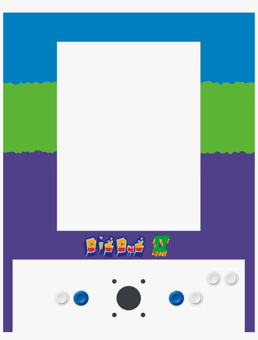 Attachment - Dig Dug Ii Bezel - 2494x3175 PNG Download - PNGkit