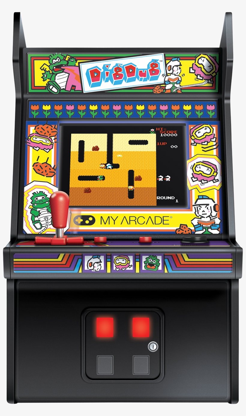 My Arcade Retro Dig Dug - Dig Dug - 800x1307 PNG Download - PNGkit
