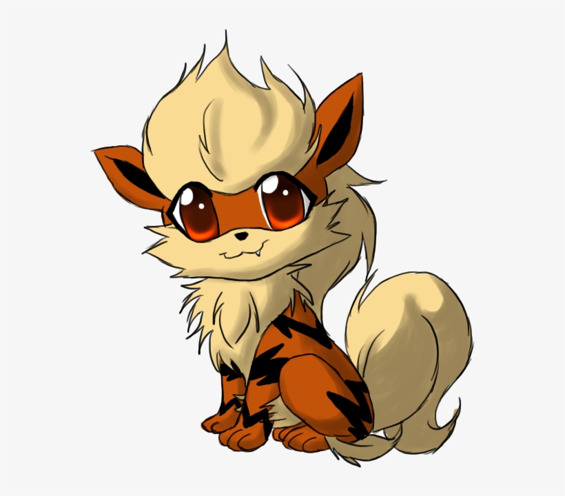 Growlithe Drawing Adorable - Chibi Growlithe Png - 576x792 PNG Download ...