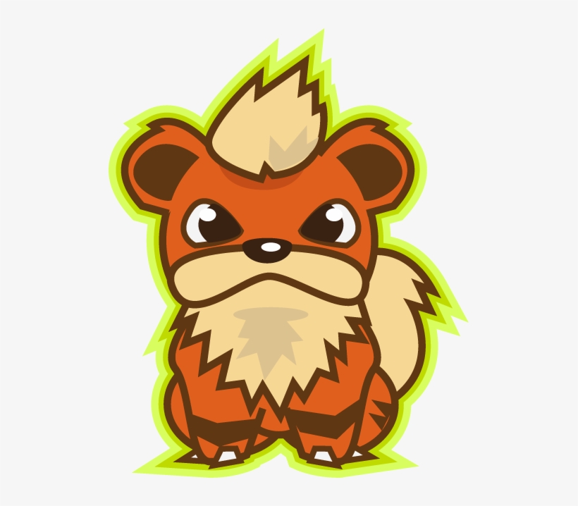 Growlithe - Cartoon - 511x638 PNG Download - PNGkit