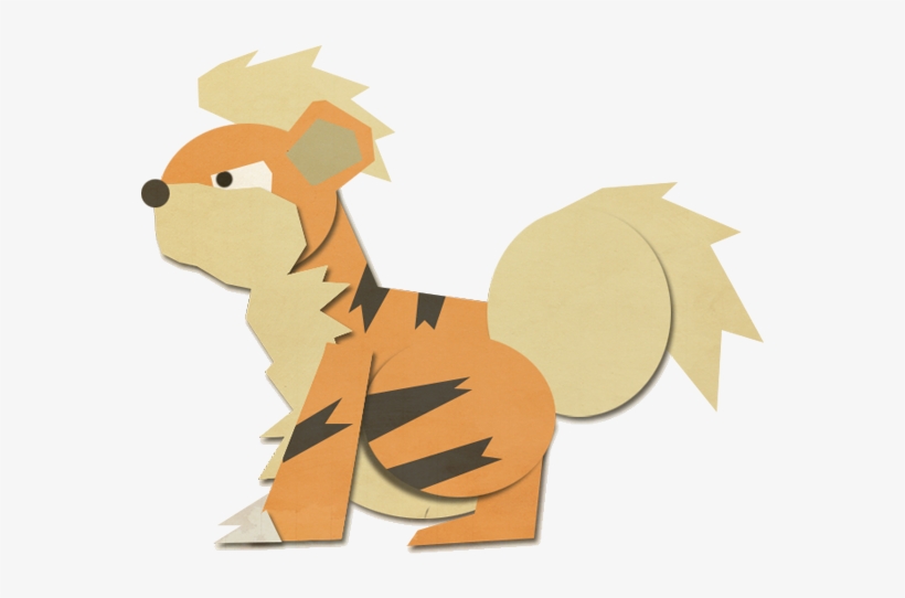 Growlithe - Cartoon - 637x520 PNG Download - PNGkit