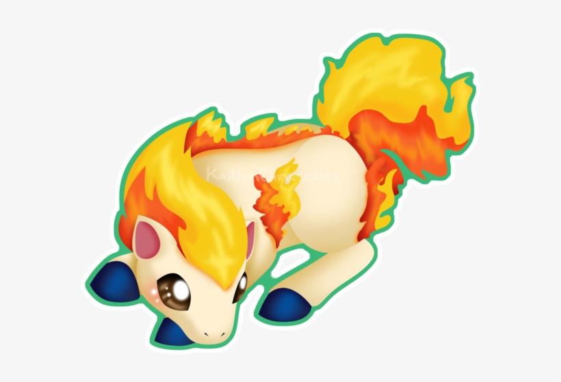 Ponyta By Kaitlynclinkscales - Pokemon Rapidash Cute - 600x600 PNG ...