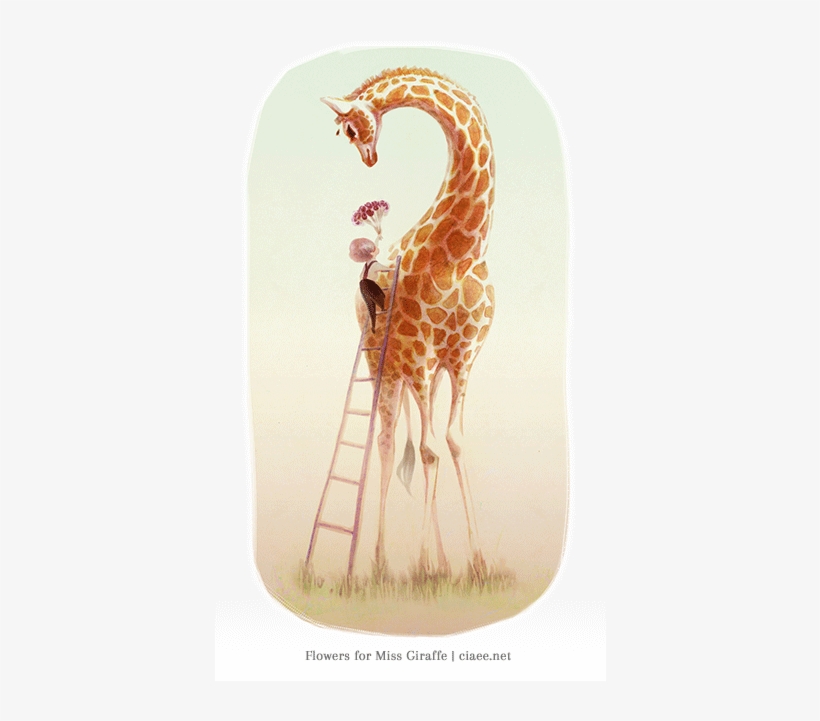 Creatures - Giraffes Ladders - 391x650 PNG Download - PNGkit