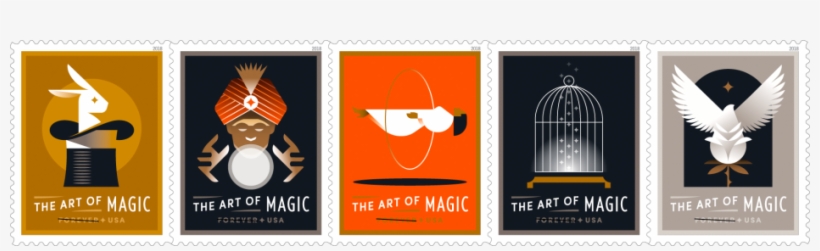 Usps 2018 Stamps - Art Of Magic Stamps - 943x243 PNG Download - PNGkit