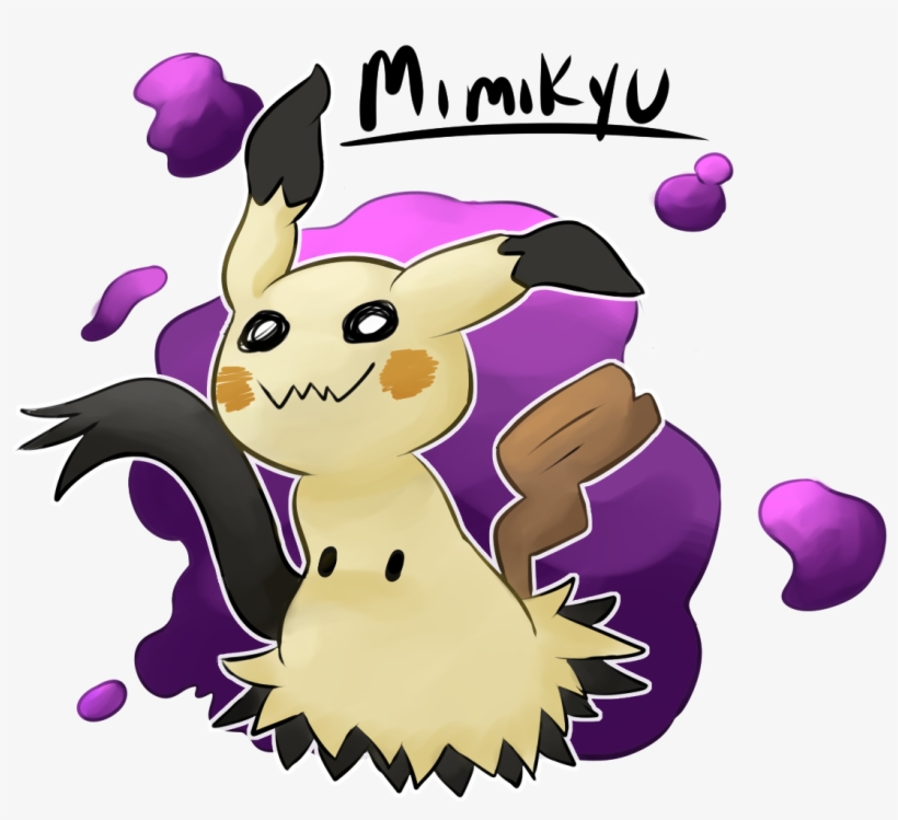 Here Comes Mimikyu - Cartoon - 1166x1024 PNG Download - PNGkit