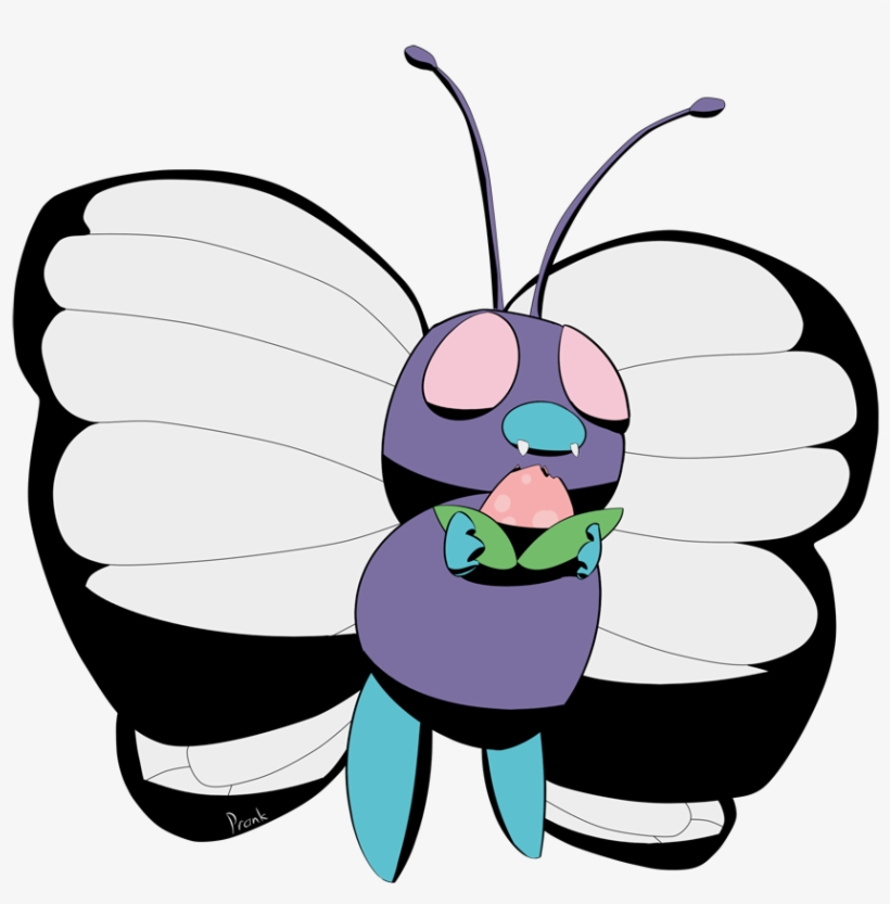 Butterfree Eating A Pecha Berry - Pokemon Butterfree Eating - 900x900 ...