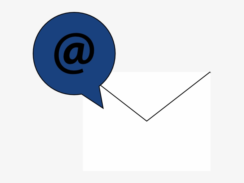 Download Transparent How To Set Use Email Icon White W/ Blue Clipart ...