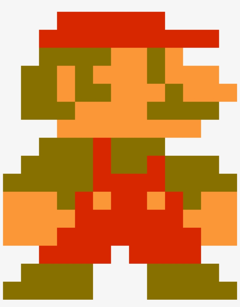 Download Transparent Mario Sprite - Super Mario Bros 1 Mario - PNGkit