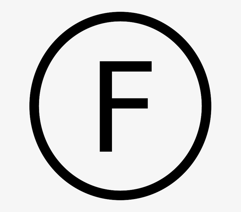 All These Are Wonderful Words - F In Circle Symbol - 619x640 PNG ...