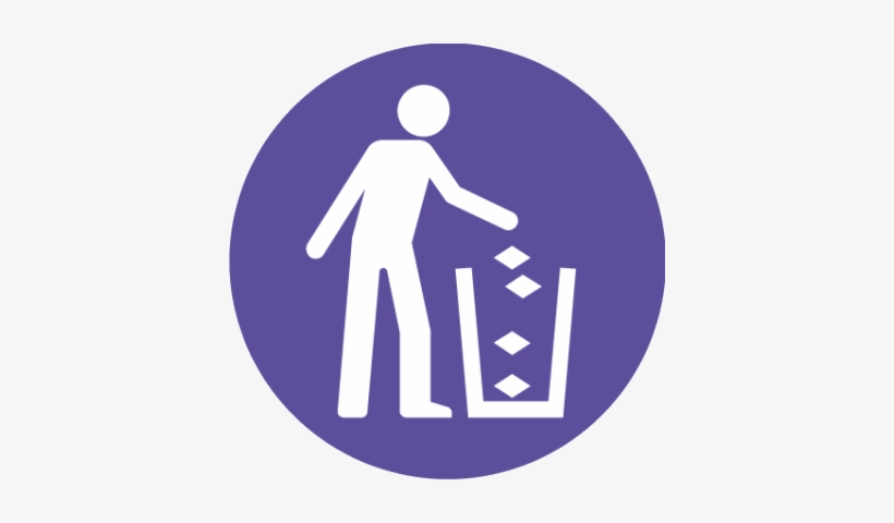 Rubbish Symbol - Tissues In A Bin - 400x400 PNG Download - PNGkit