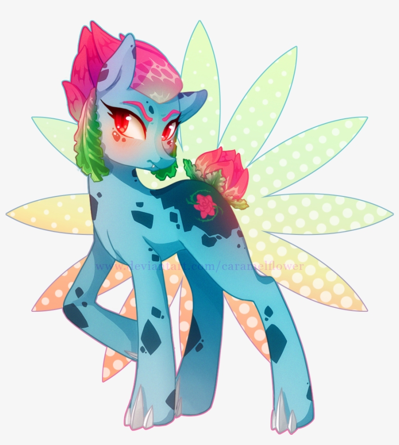 Caramelflower, Earth Pony, Female, Ivysaur, Looking - 963x1045 PNG ...