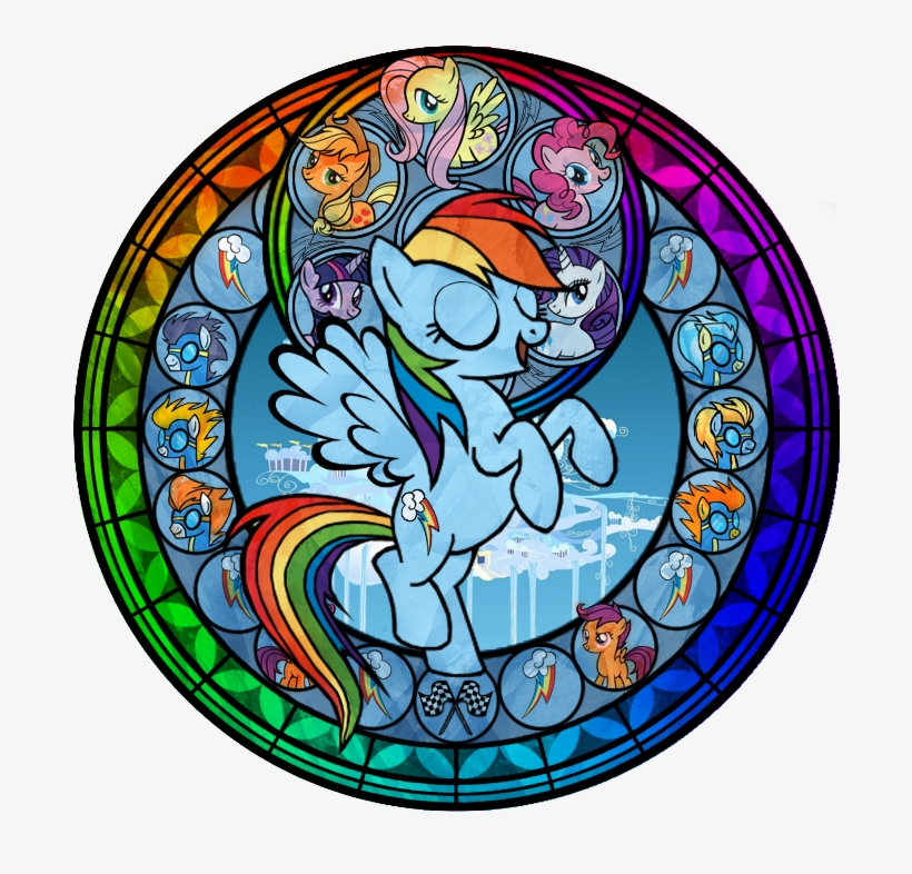 Kingdom Hearts Artist Akili-amethyst Rainbow Dash Stained - My Little ...