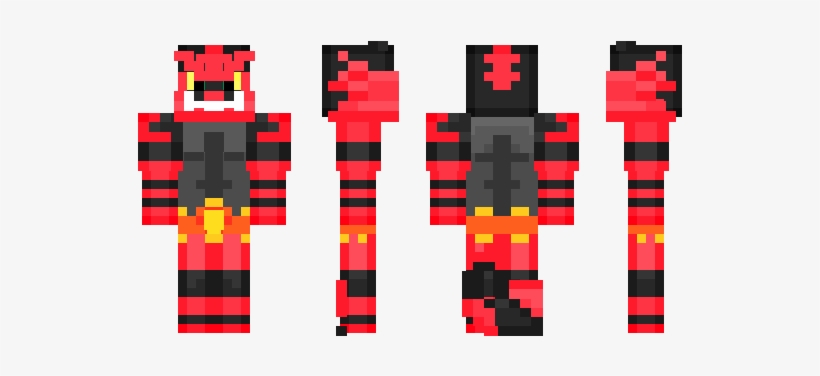 Minecraft Skin Incineroar - Minecraft - 600x348 PNG Download - PNGkit