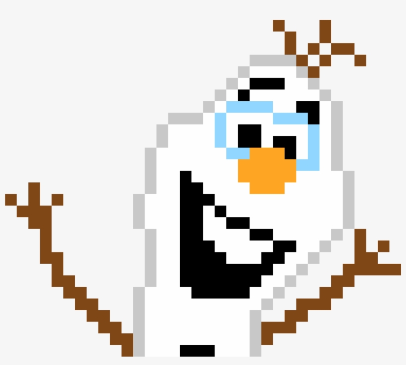 Drawing - Olaf Pixel Art - 4100x3600 PNG Download - PNGkit