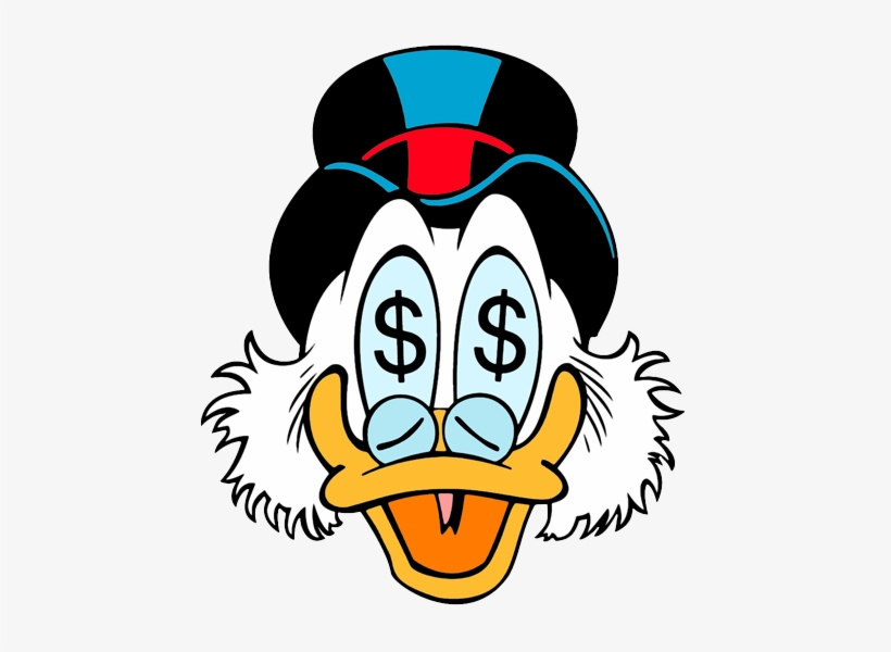 Scrooge's Face - Scrooge Mcduck Head Png - 449x520 PNG Download - PNGkit