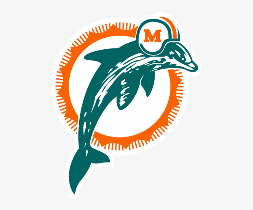 Logo Miami Dolphins 1989 - Miami Dolphins Retro Logo - 491x600 PNG ...