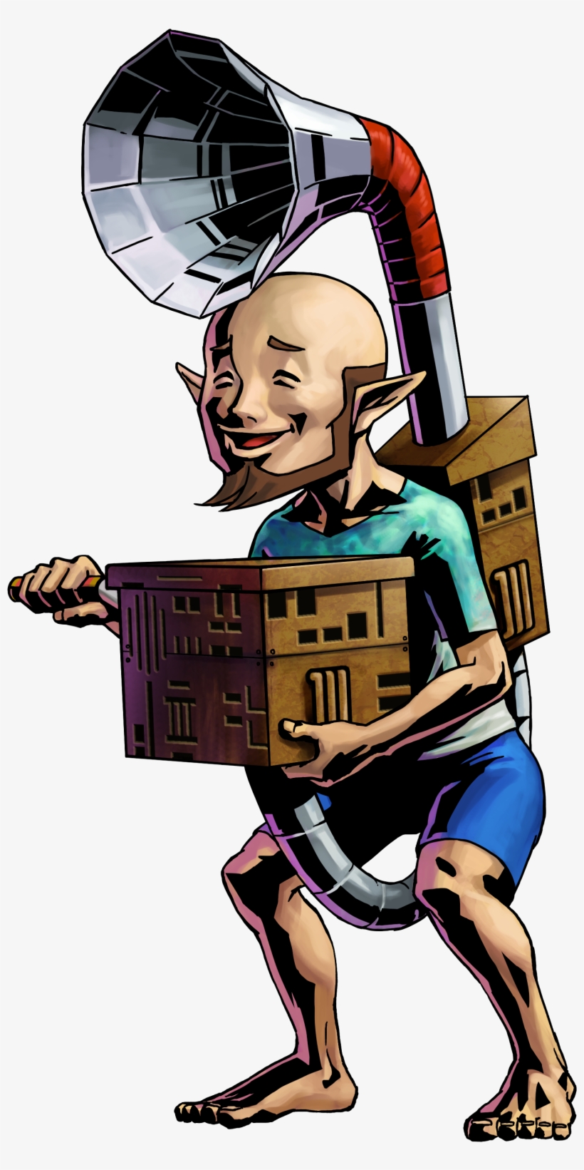 1 Great Fairy Mask - Guru Guru Majora's Mask - 1454x2840 PNG Download ...