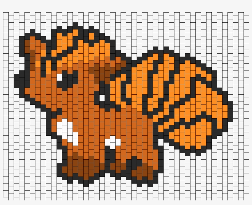 Vulpix Bead Pattern - Cross-stitch - 966x742 PNG Download - PNGkit